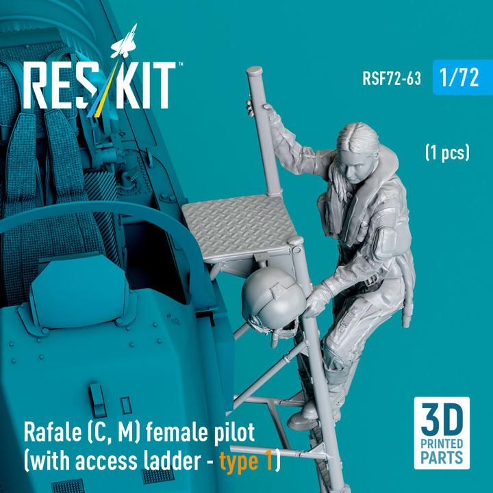 ResKit Rafale (C, M) female pilot (with access ladder - type 1) (1 pcs ...