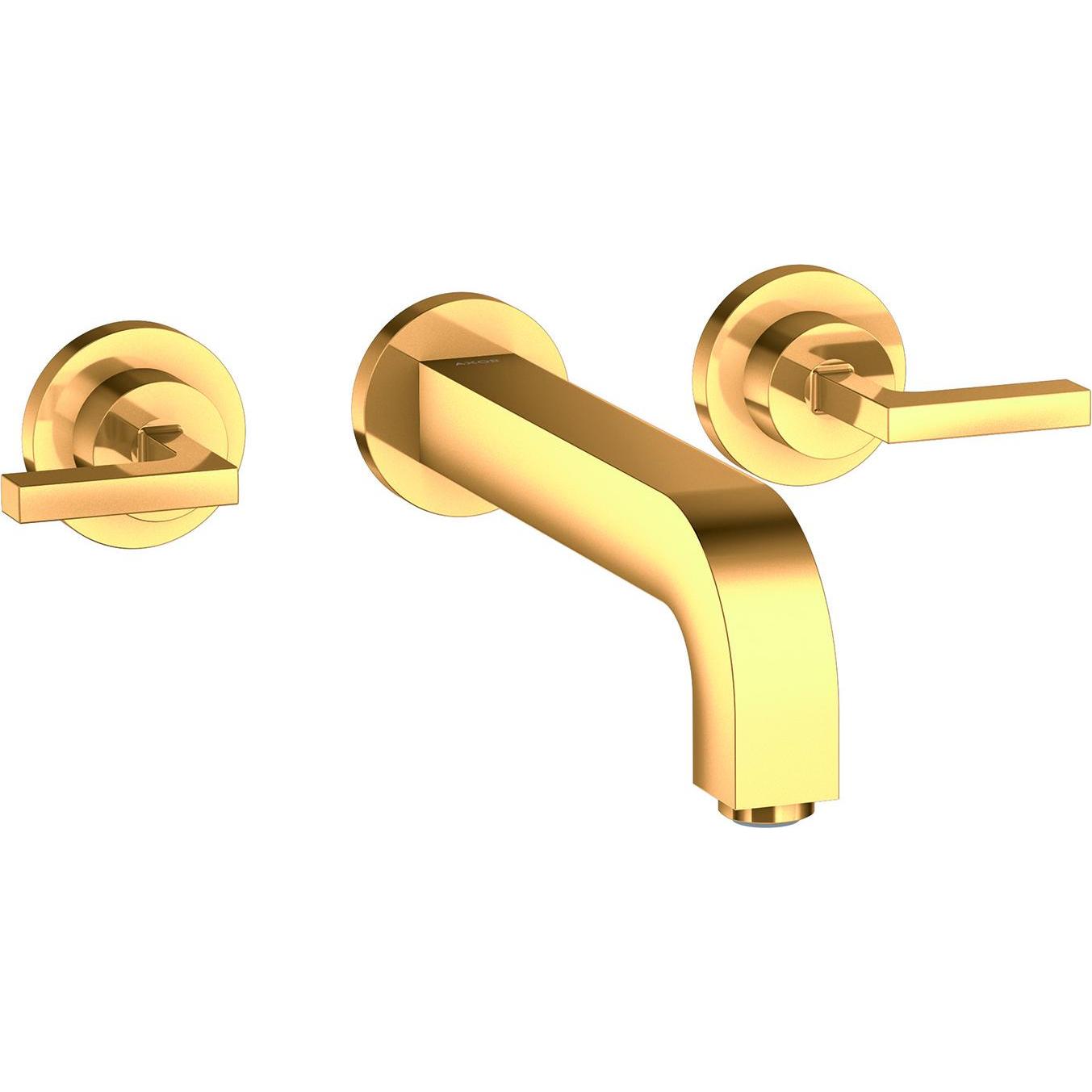 Axor Citterio 3-hole basin mixer flush-mounted, spout 222mm, lever ...