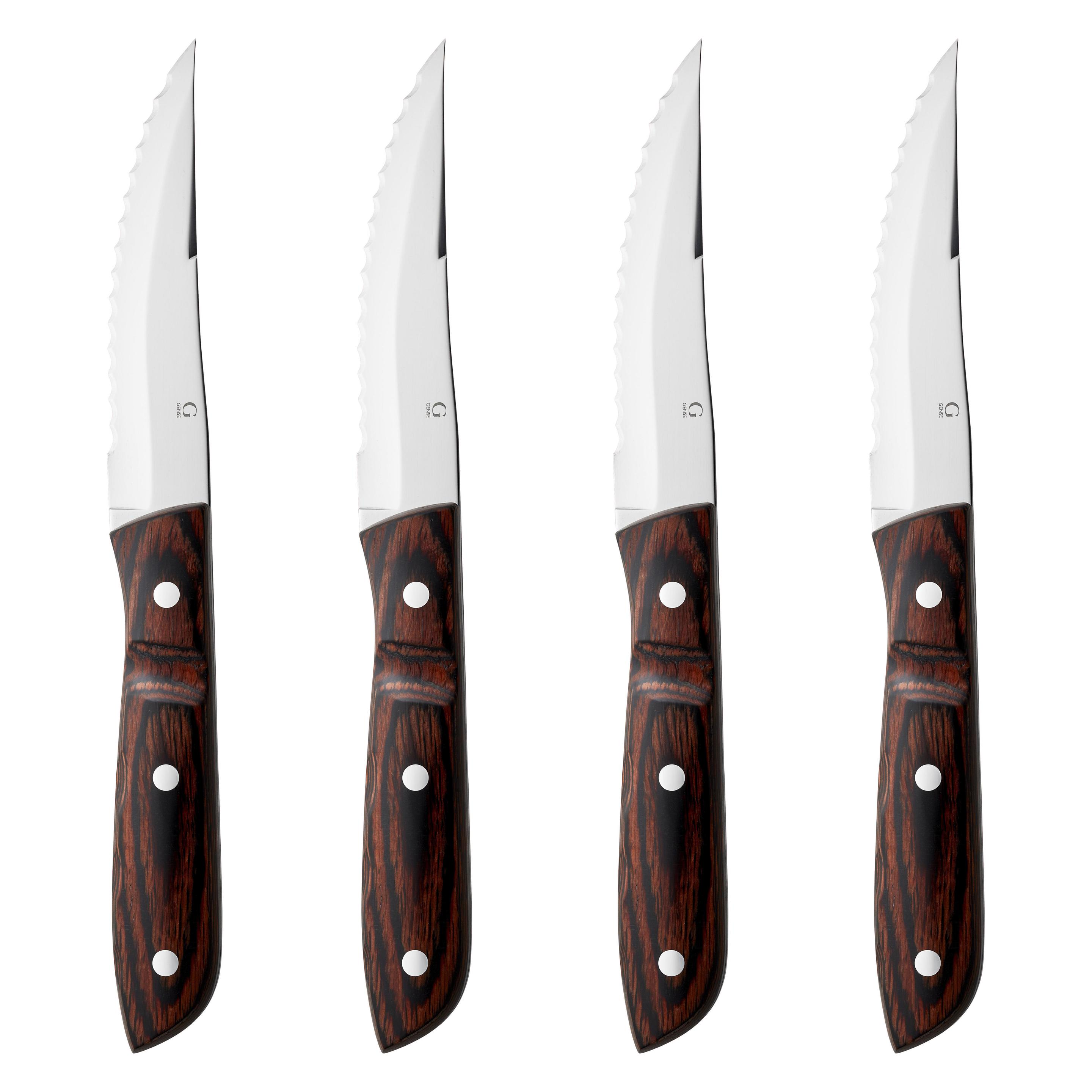 Gense Steak knife Old Farmer XL 4 pieces, Brown - buy at Galaxus