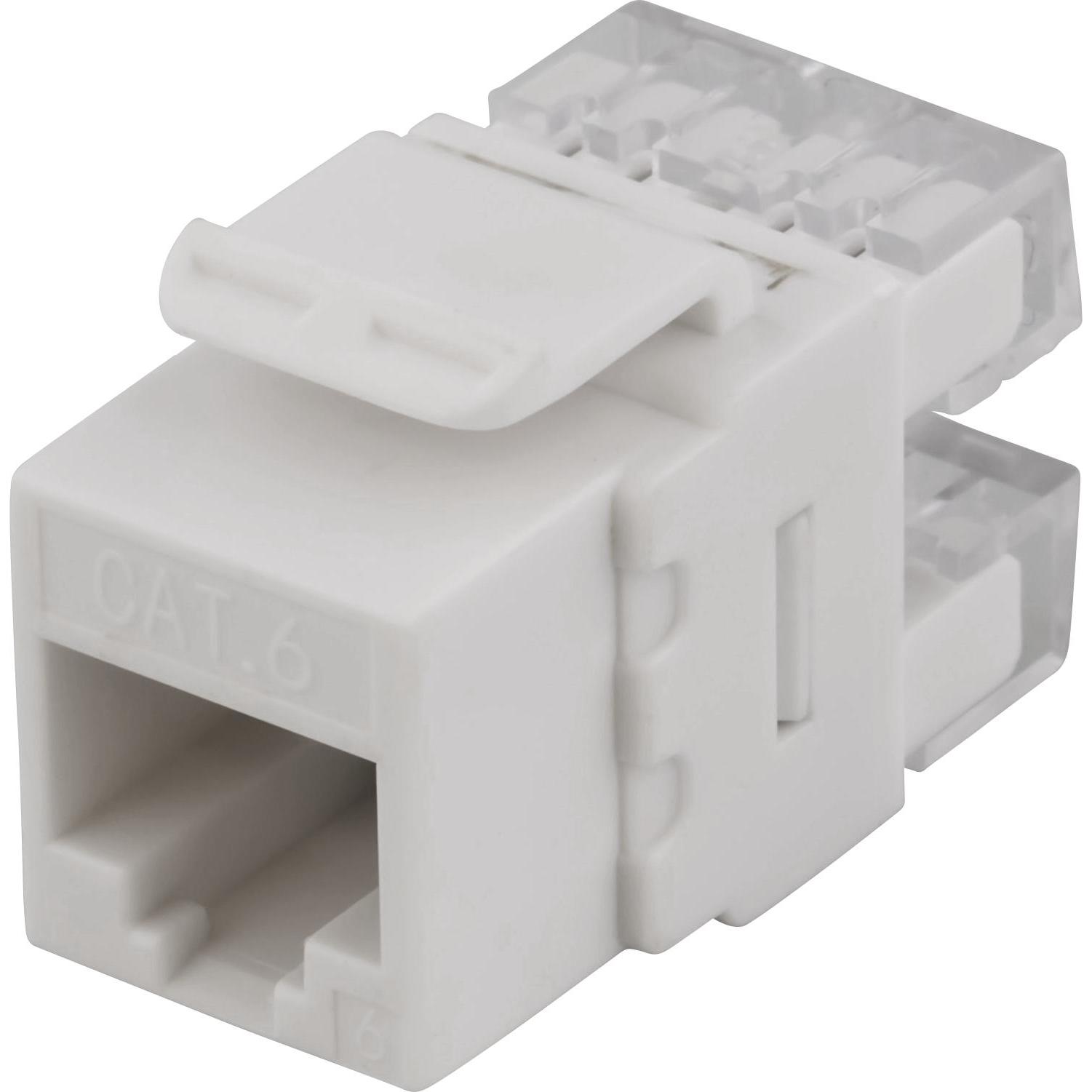 Deltaco UTP CAT6 Keystone connector 180 degree Tool-free - Digitec