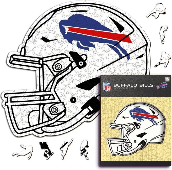 Iconic NFL - Buffalo Bills - Helmet - Wooden Puzzle Size S (150 pieces ...
