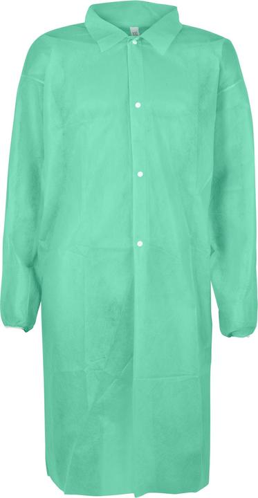 Top Swede PP-Kittel, 28 Gr/qm, 4 Druckknöpfe, Kragen, Armgummi, grün ...