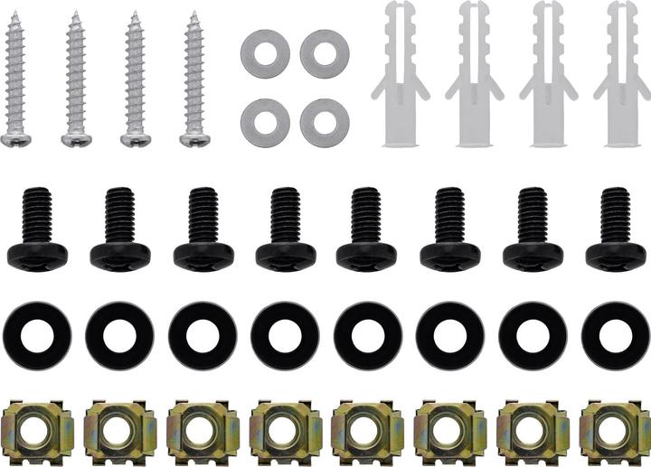 InLine ® 10" Mini Rack zur Wandmontage, 2HE, 15,2cm Tiefe, schwarz ...