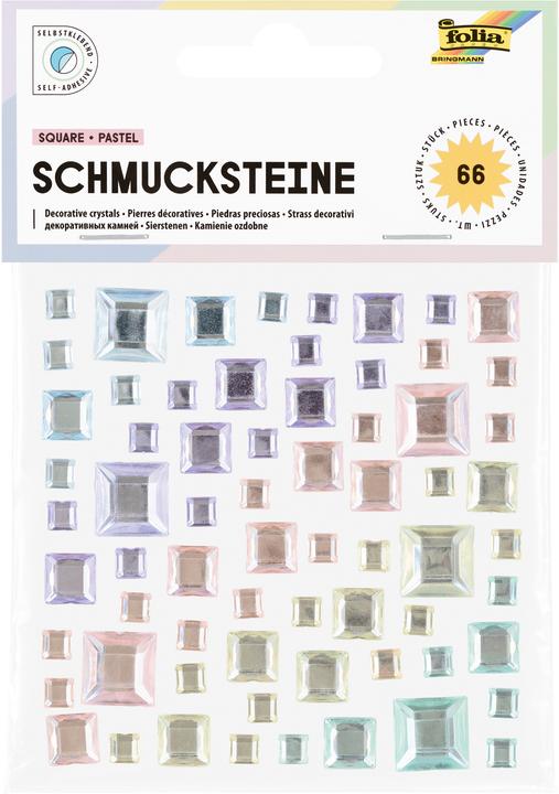 Folia Schmucksteine SQUARE PASTEL, selbstklebend - kaufen bei Galaxus ...