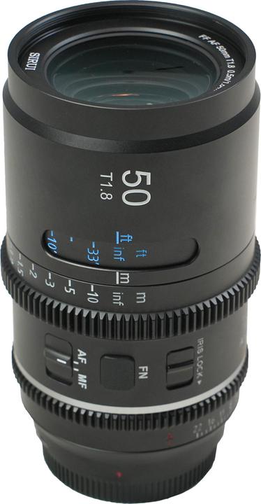 Sirui Astra Series 50mm T1.8 1.33X FullFrame Cine Lens (E Mount Blue Flare)