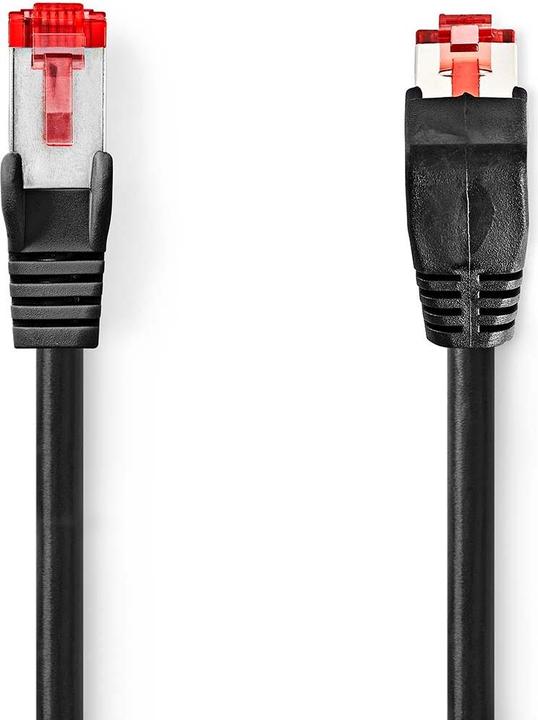 JTI CAT6 Netzwerkkabel | RJ45 Stecker | RJ45 Stecker | SF/UTP | 5,00 m | Rund | LSZH | Schwarz ...