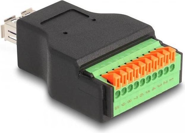 Delock USB 3.2 Gen 1 Typ-A Buchse zu Terminalblock Adapter mit ...