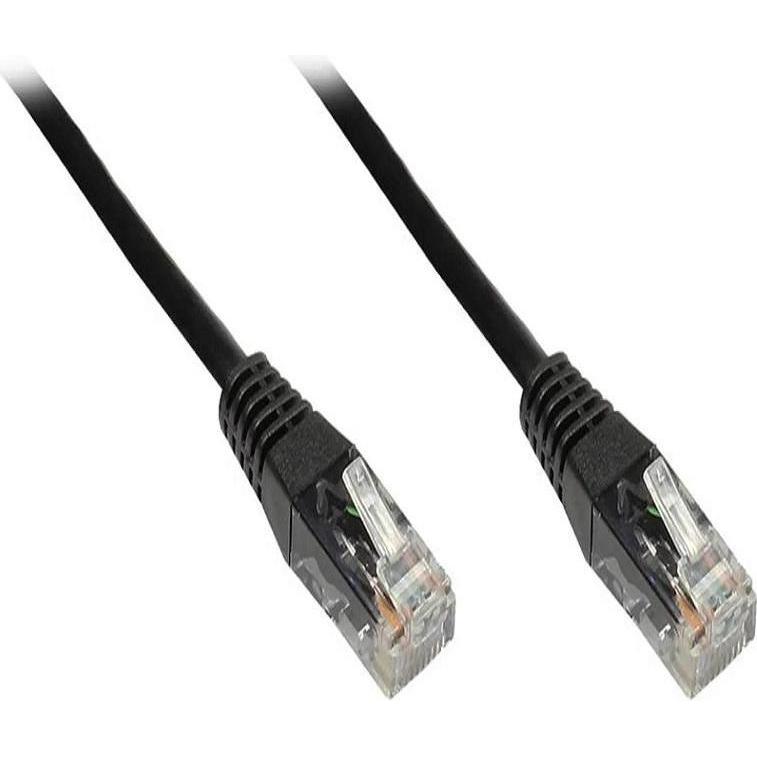 Varia Patch cable, Cat. 6, U/UTP, halogen-free, black, 2 m - Digitec