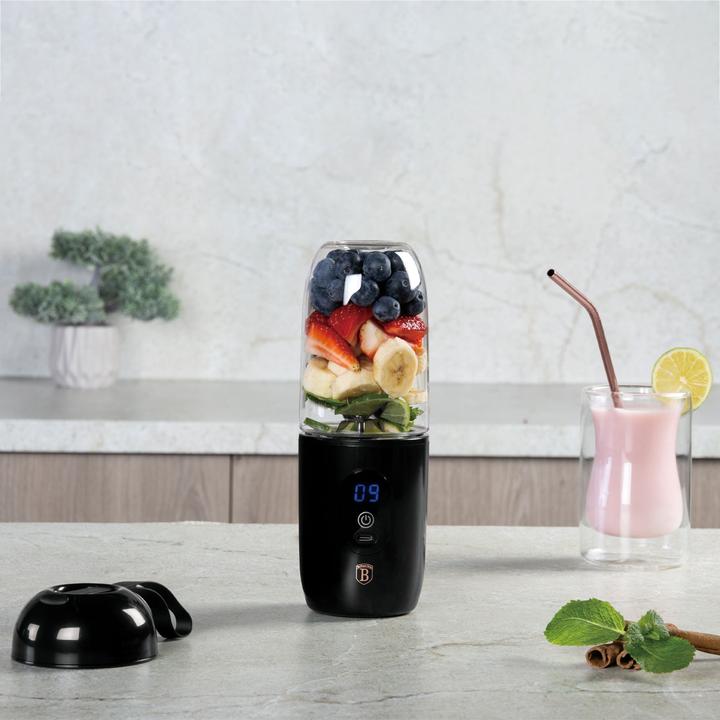 BerlingerHaus To-Go-Mixer mit USB, schwarz-rosÃ©gold, 120-130 W - Galaxus