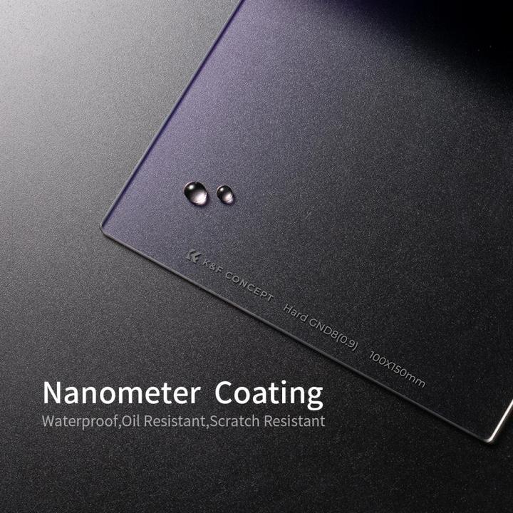 K&F Concept 100*150*2MM Square Hard Graudated GND8, Optics Glass, HD ...