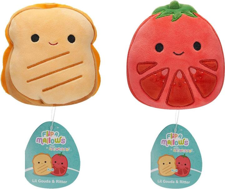 Squishmallows - 13 cm Plush P22 Flip A Mallows - Lil Gouda and Ritter ...