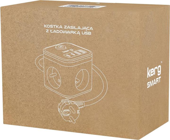Kerg SMART – 3-FACH-STECKDOSENBLOCK + USB-A+USB-C-LADEGERÄT 1 5 M 3×1 5 ...