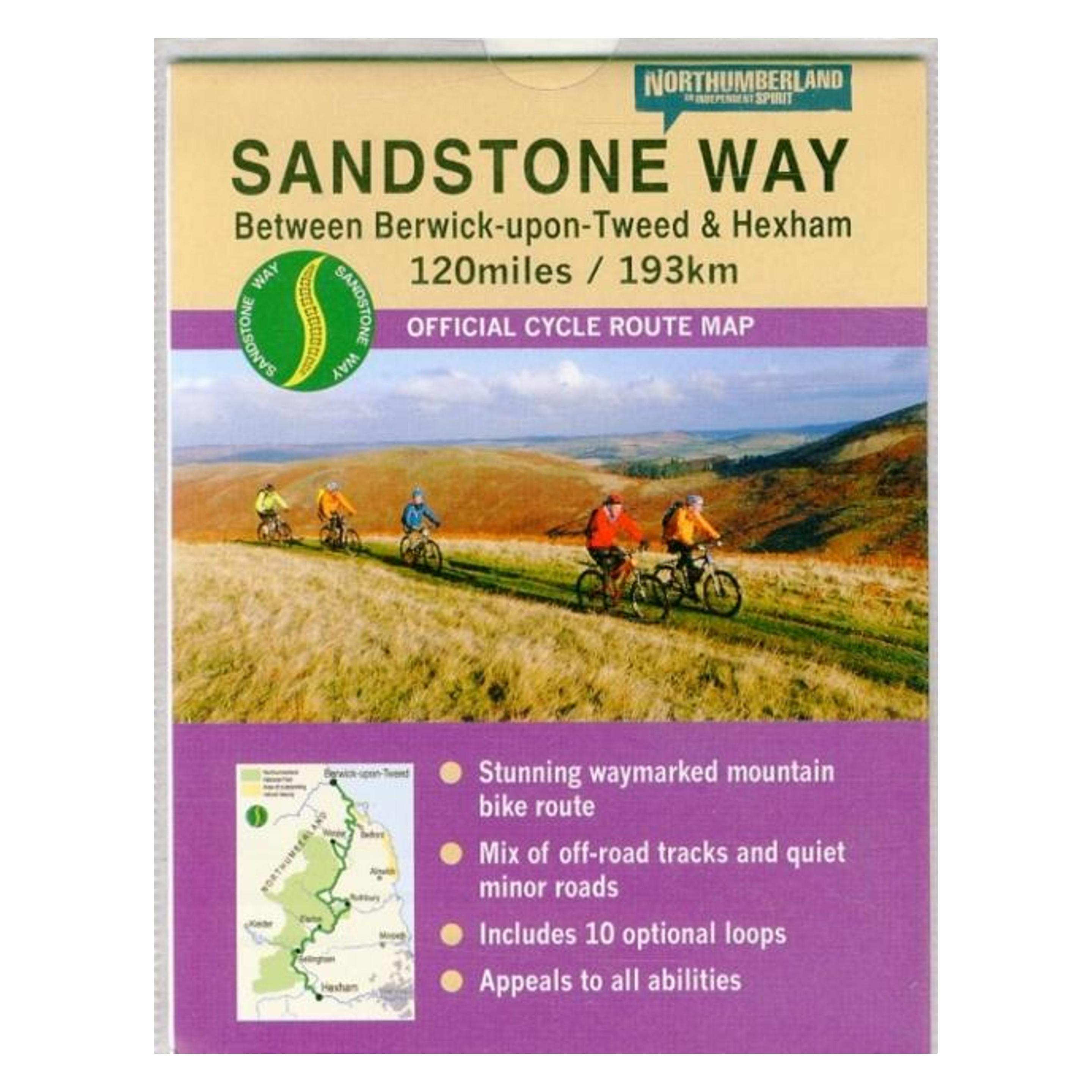 Northern Spy Sandstone Way Cycle Route Map - Northumberland - Galaxus