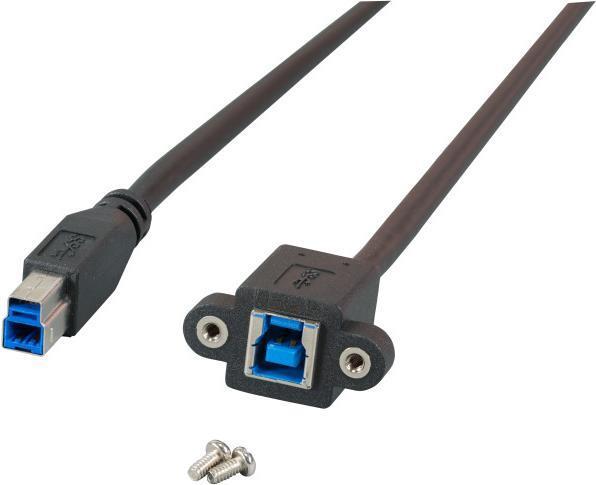 EFB Elektronik K5264SW.0,5 0.5m USB B USB B Male Female Black USB Cable ...