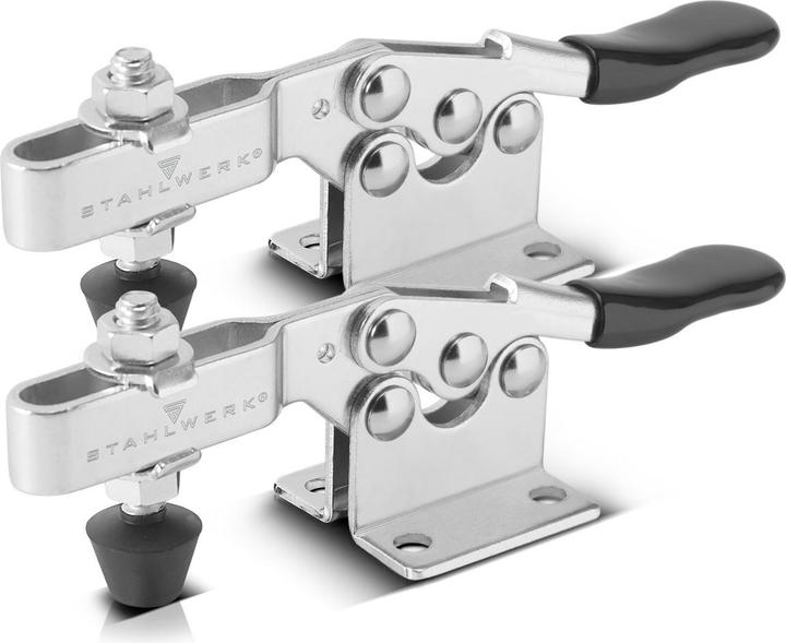 Stahlwerk Toggle clamp set of 2 90kg 198lbs vertical toggle clamps ...