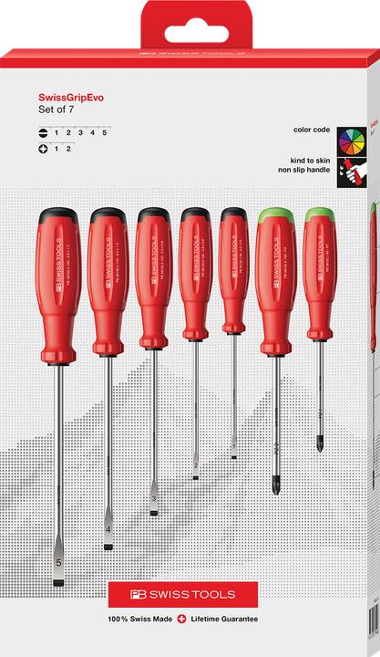 PB Swiss Tools Schraubenzieherset PB 38253 SwissGrip Evo H CBB - Galaxus