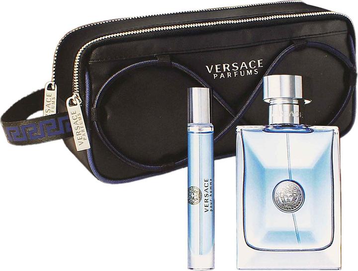 Versace Pour Homme Set 100ml EDT Spray 10ml EDT Spray with Bag - Galaxus