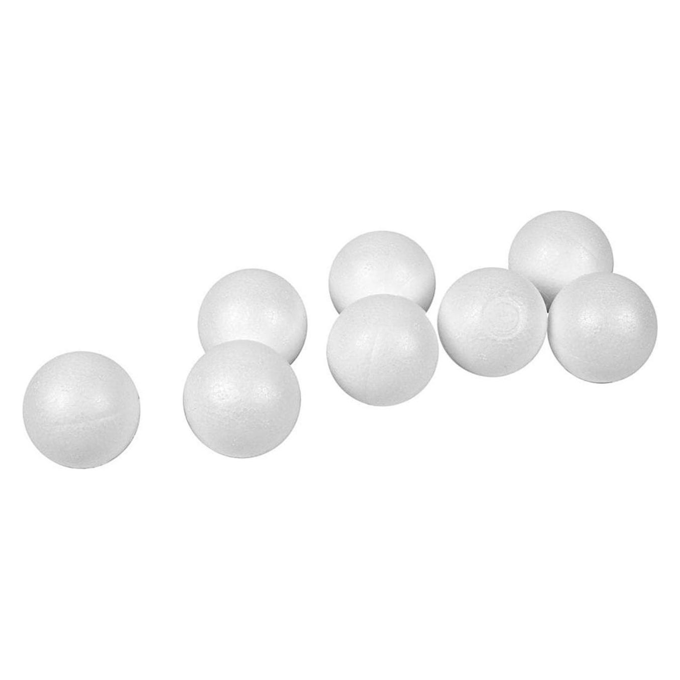 Creativ Company Styropor-Kugeln 4 cm, Weiss, 100 Stück