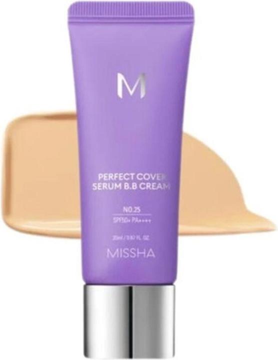 Missha M Perfect Cover BB Cream with Serum SPF 50+ Shade 25 20ml (Beige ...