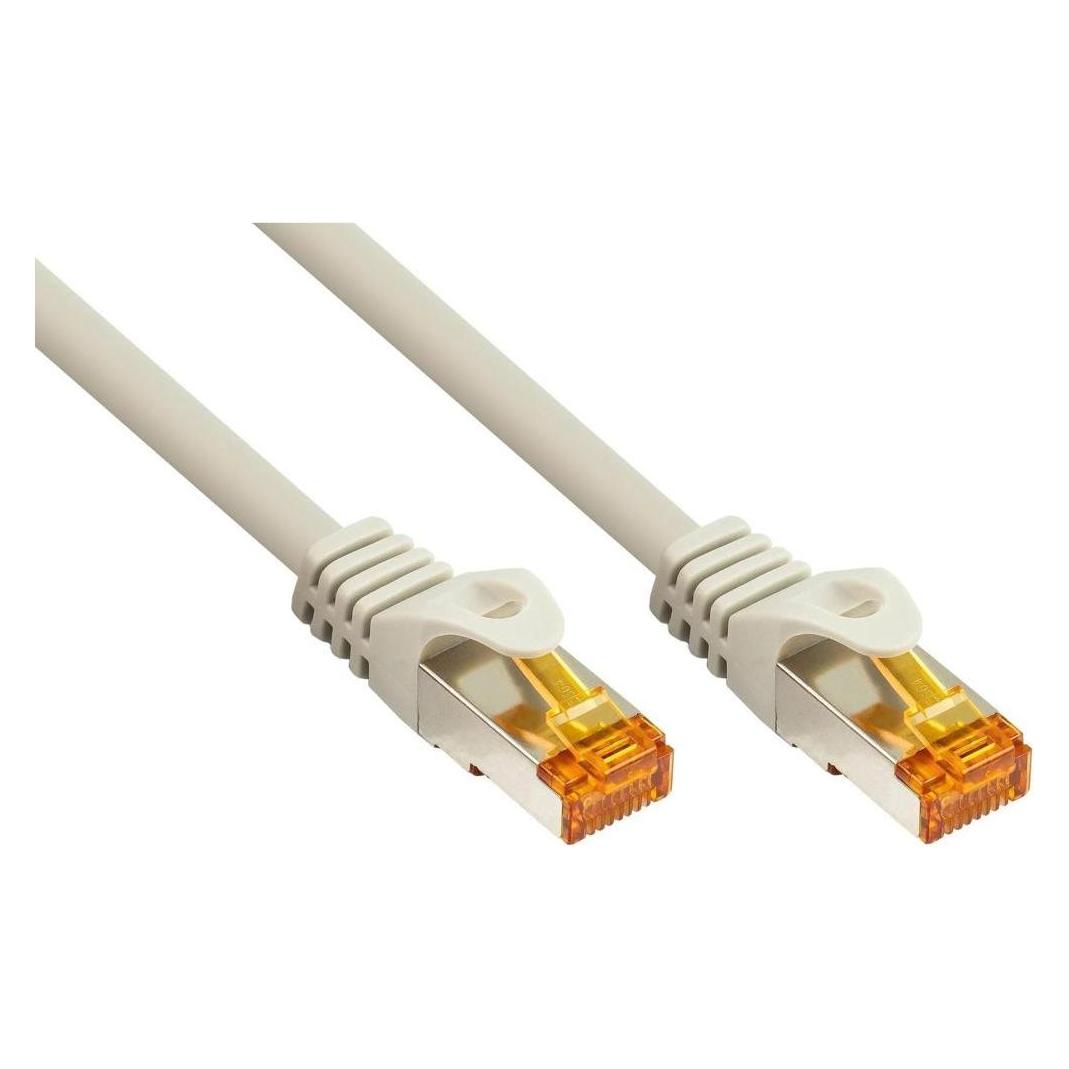 Varia Cat. 7 Patchkabel RJ45 20m TPE Grau für professionelle Netzwerke