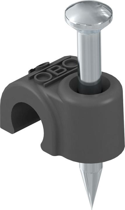 OBO Bettermann Clip à clouer ISO 7mm, L25, PP, 2232146