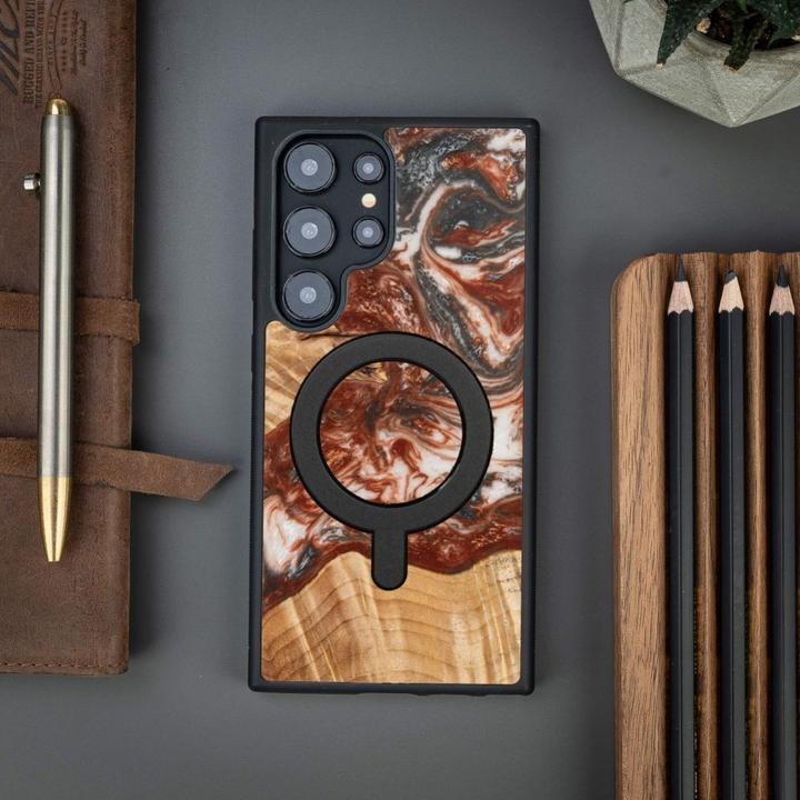 Bewood Unique MagSafe Venus wood and resin case for Samsung Galaxy S24 ...