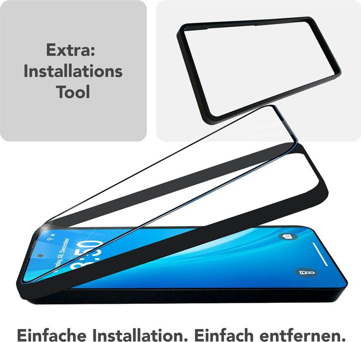 Nalia ArmorGlassX - 2x Display Schutzglas mit Montage Rahmen - Full ...