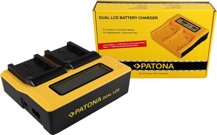 Patona Dual LCD USB charger for Samsung IA-BP210E HMX HMXH203 HMX-H203 ...