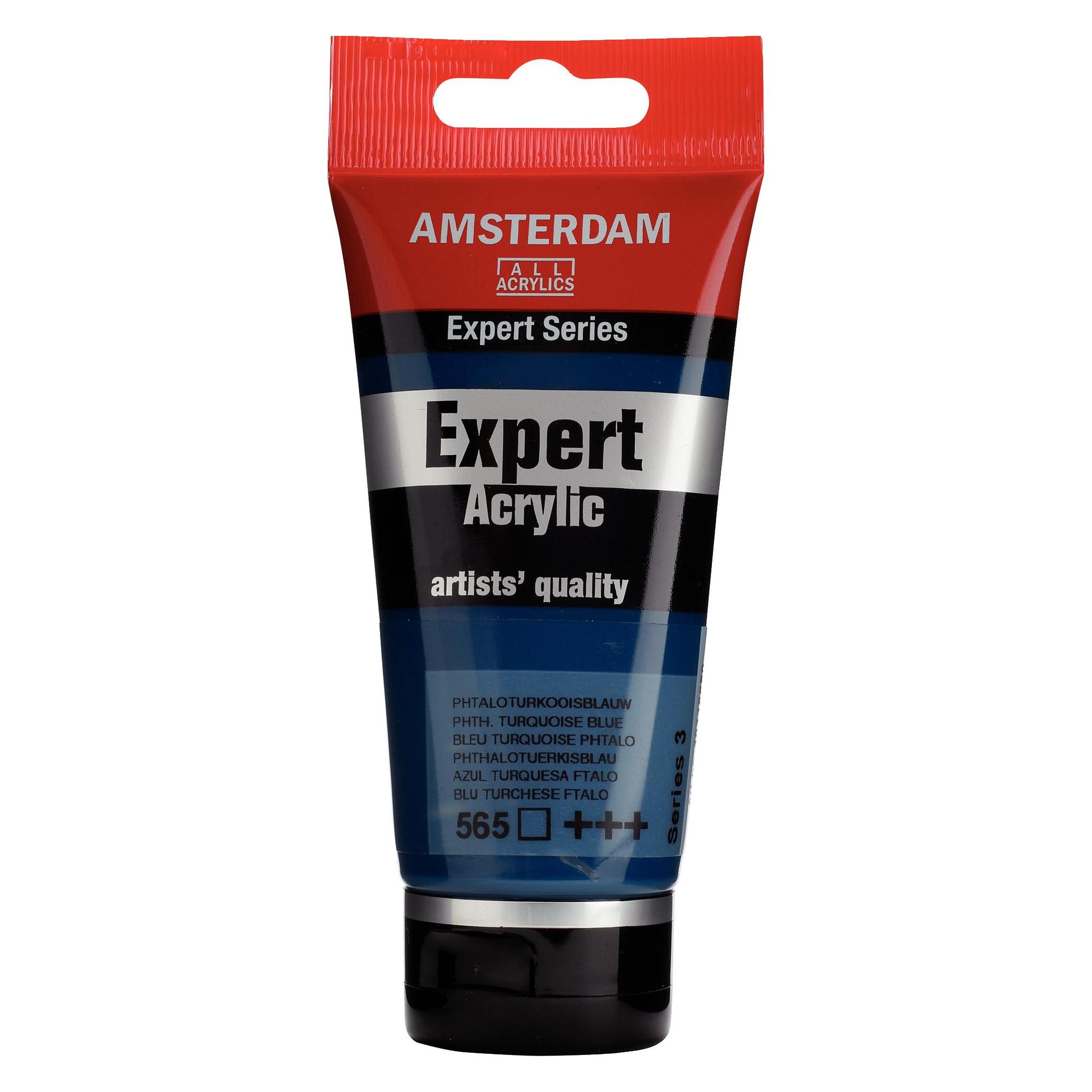 Amsterdam Expert Series Acrylic Tube 75 ml Phthalo Turquoise Blue 565 ...