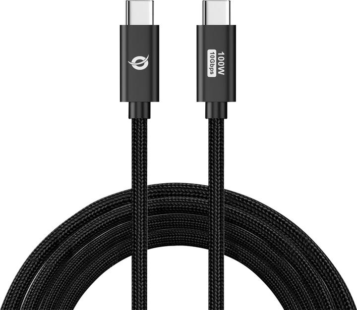 Conceptronic Kabel USB-C 3.0 -> C St/St 2.00m 5A 10Gbps sw (2 m, 100 W ...