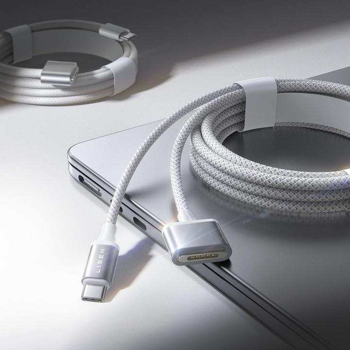 Lisen USB-C to MagSafe 3 Charging Cable 140W, 2m, Silver - Digitec