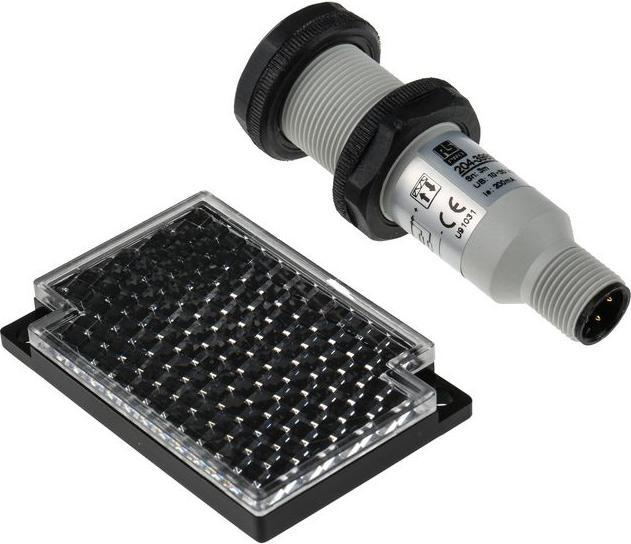 RS PRO zylindrisch Optischer Sensor, Reflektierend, Bereich 3 m, NPN ...