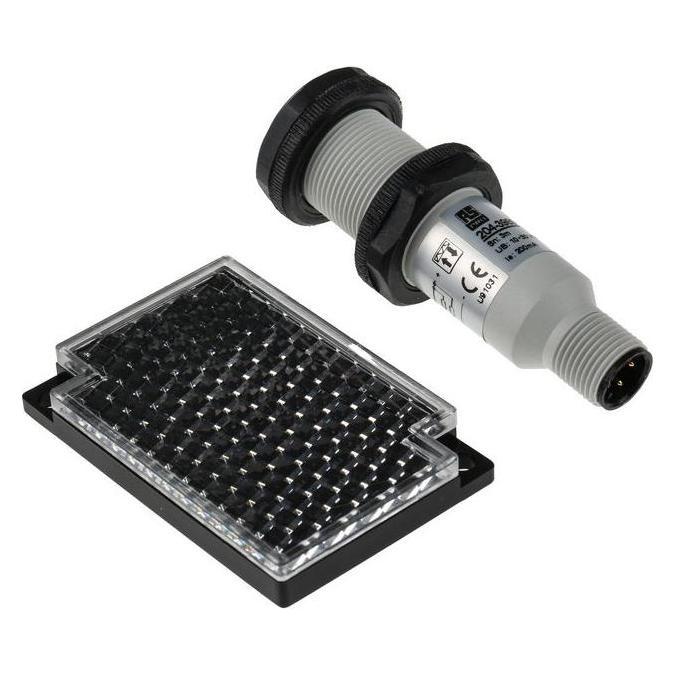RS PRO zylindrisch Optischer Sensor, Reflektierend, Bereich 3 m, NPN ...