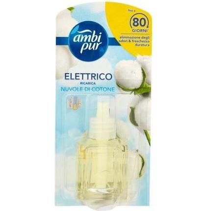 Ambi Pur Clouds Cotton Refill Electric Diffuser for Odor Removal 80g ...