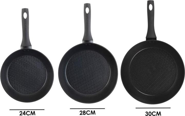 Salter BW08773 Geo Hex 3-Piece Fry Pan Set - 20/24/28cm - Galaxus