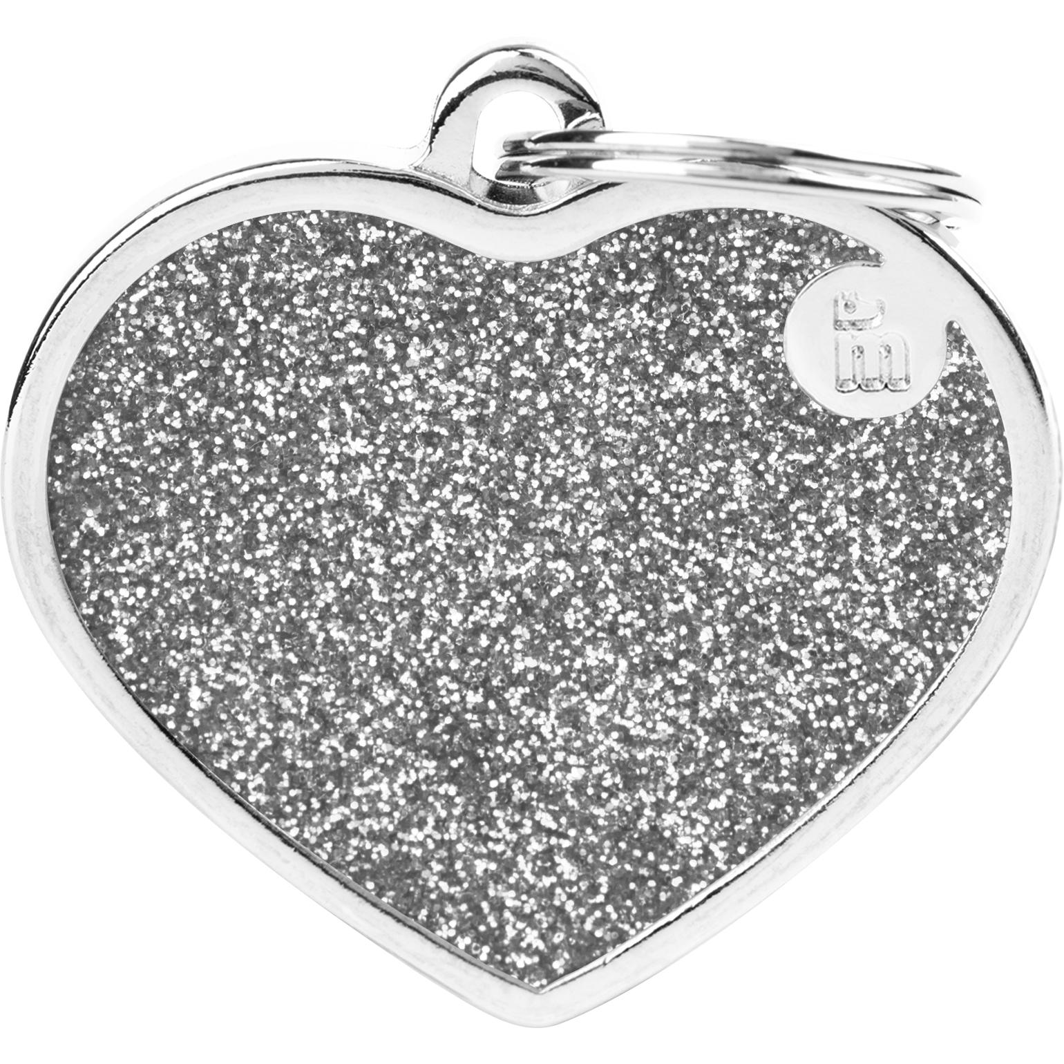 Myfamily MyFa tegn glans, hjerte stor, grå - kopen bij Galaxus