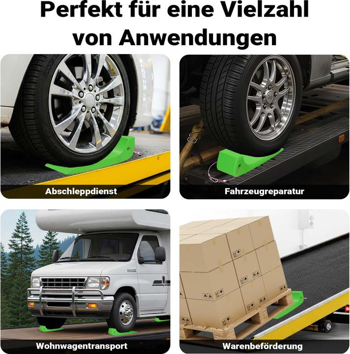 Wiltec Gleitkeile 4er Set 1814kg Keil HDPE Abschleppwagen ...