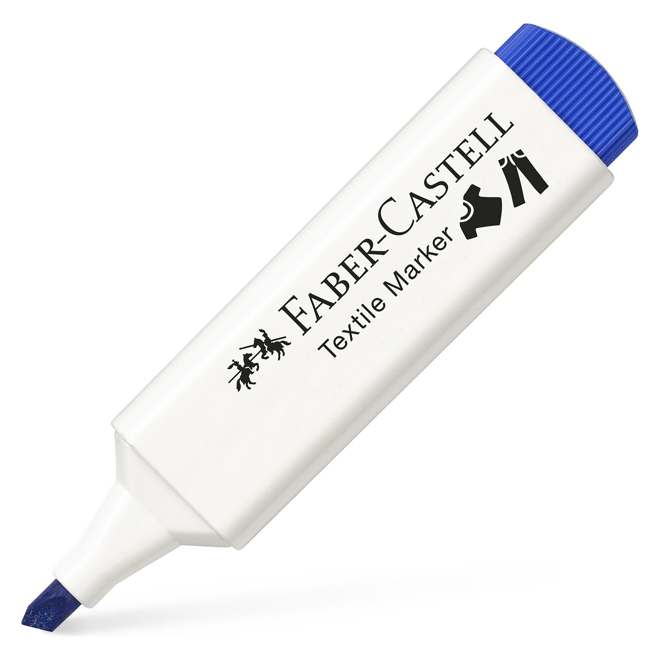 Faber-Castell FABER-CA. Textile marker 1.2-5mm 159523 blue - Galaxus
