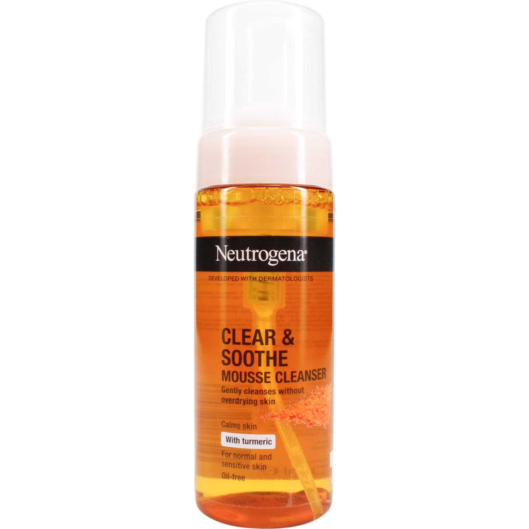 Neutrogena Curcuma Clear Mousse Cleanser - Cleansing foam for sensitive ...