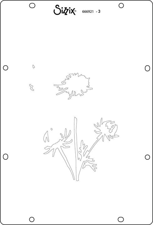 Sizzix Geschichtete Schablonen "Cosmo" von Willow Wolfe