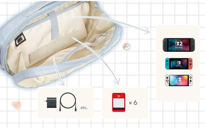 HORI SWITCH 2 Borsa Imbottita Puff Pouch Eevee Cottage Core - Galaxus