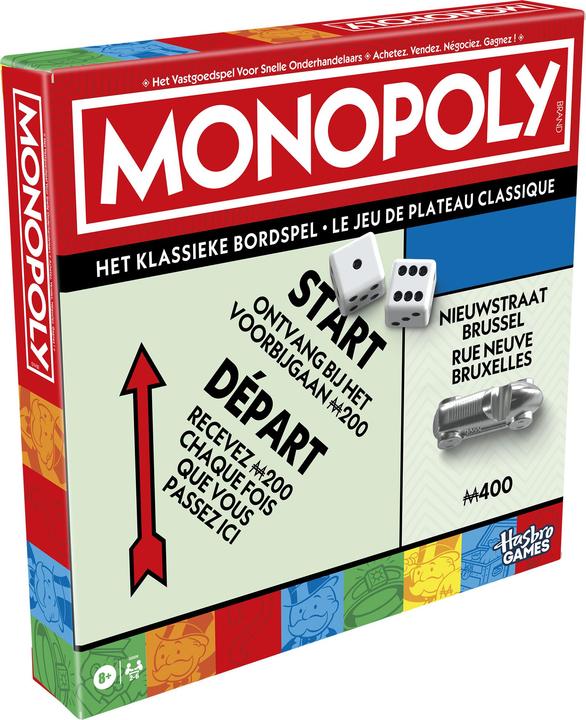 Hasbro Monopoly, board game with storage box and large pieces - Swedish ...