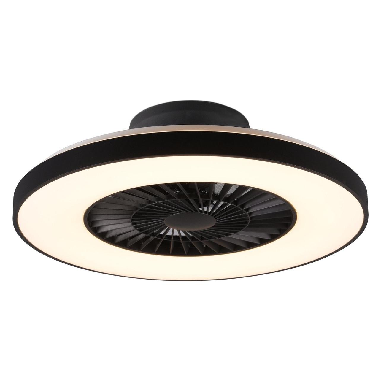 RL live your light Fan d:60cm zwart/wit met LED 3000-6500k - Modern ...
