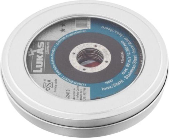 Lukas 10x cut-off wheels in can T41 for stainless steel 115x1mm ...