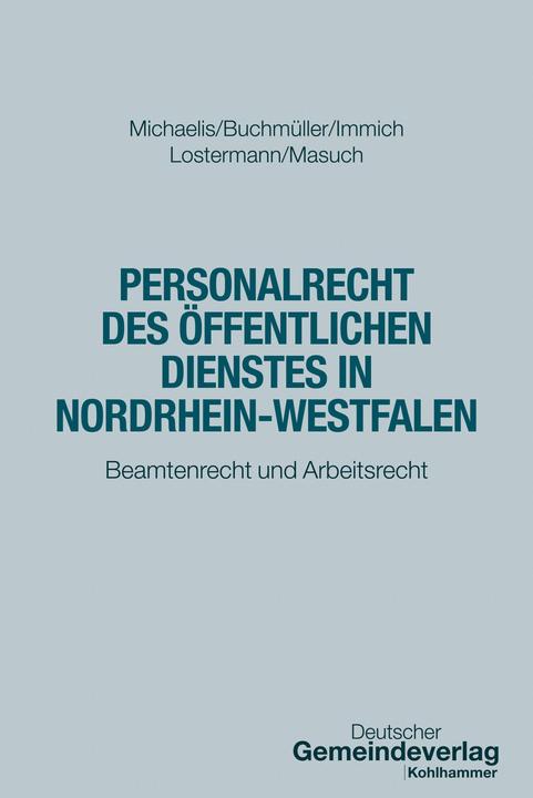 Deutscher Gemeindeverlag Personalrecht des Öffentlichen Dienstes in ...