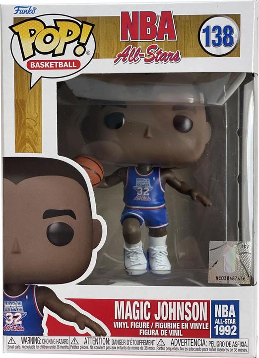 Funko NBA - Magic Johnson Legends POP! Basketball Vinyl Figur (Blue All ...
