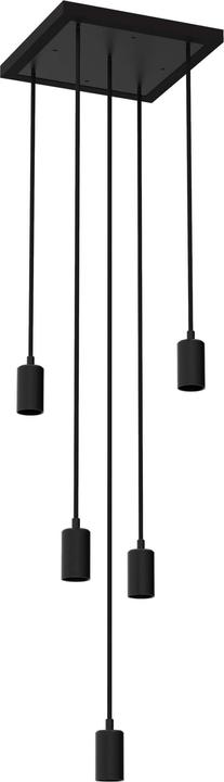 Segula Pendant light MADOX SQUARE 5x Wave black E27 - buy at Galaxus ...