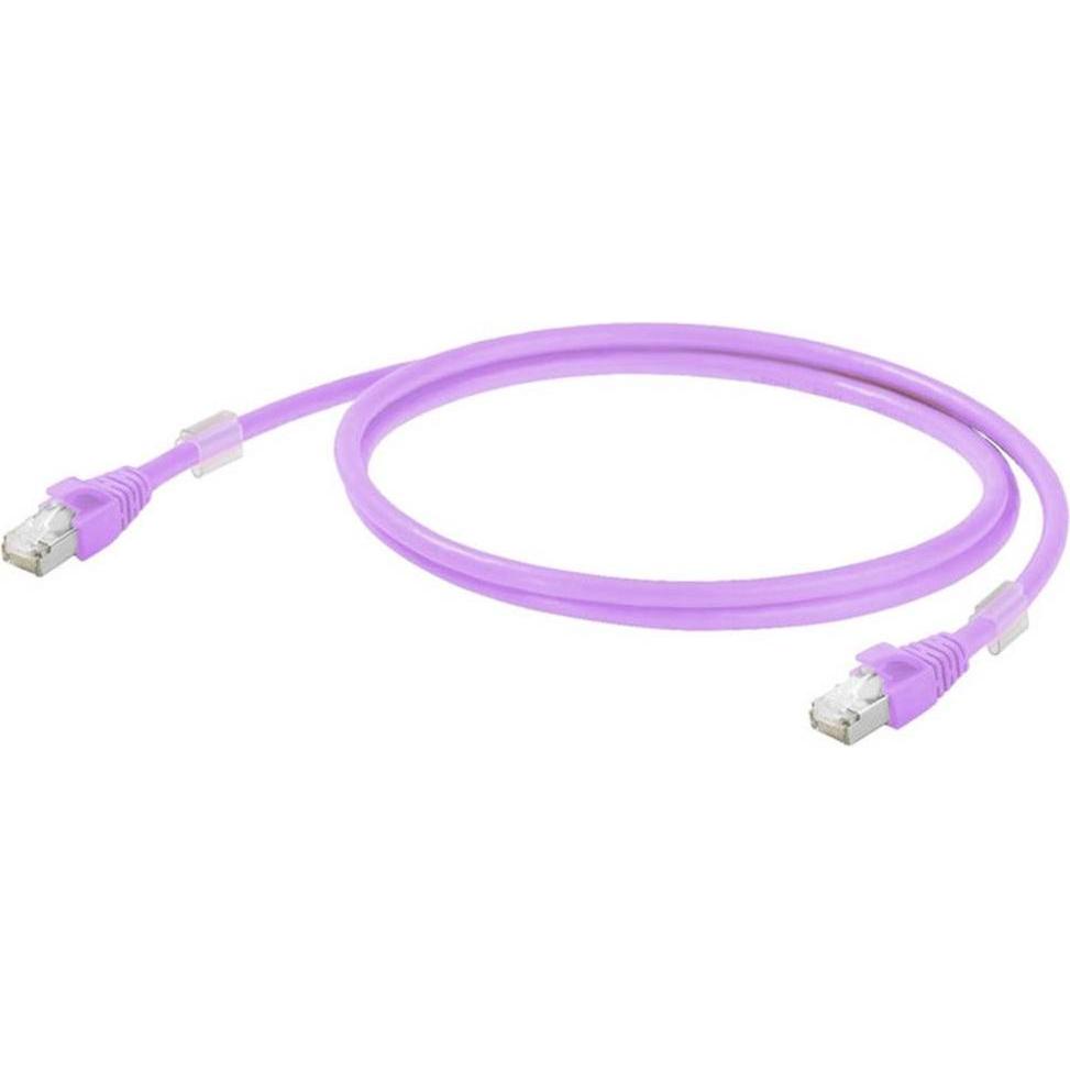 Weidmüller Câble réseau RJ45, câble patch CAT 6a S/FTP 20.00 m Violet ...