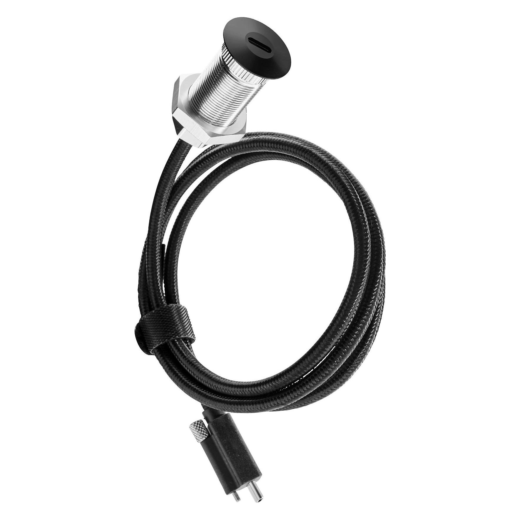 Ochno Socket - USB-C outlet w. locking screw 1m cable in Black - Galaxus