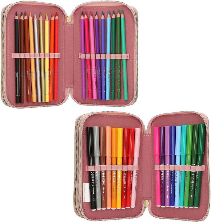 Schmidt Spiele DEPESCHE Miss Melody Federtasche Blossom Pony 3 Fächer rosa